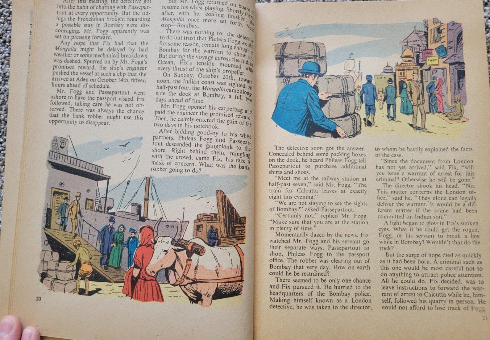 Vintage 1957 Around the World in 80 Days A Golden Book Classic - Etsy