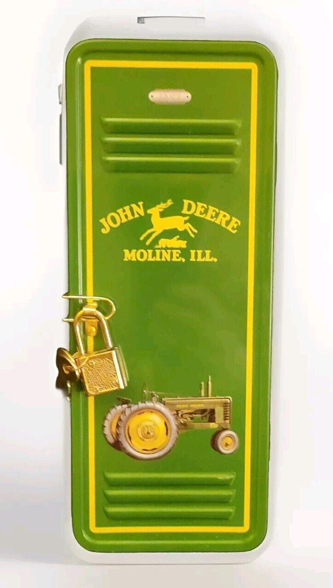 John Deere Coin Locker Bank Tin Metal Collectible NEW W/ Lock & Keys - Etsy