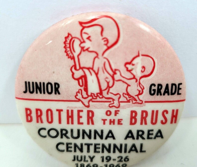 Vintage 1969 Corunna Michigan Centennial Brother of the Brush - Etsy