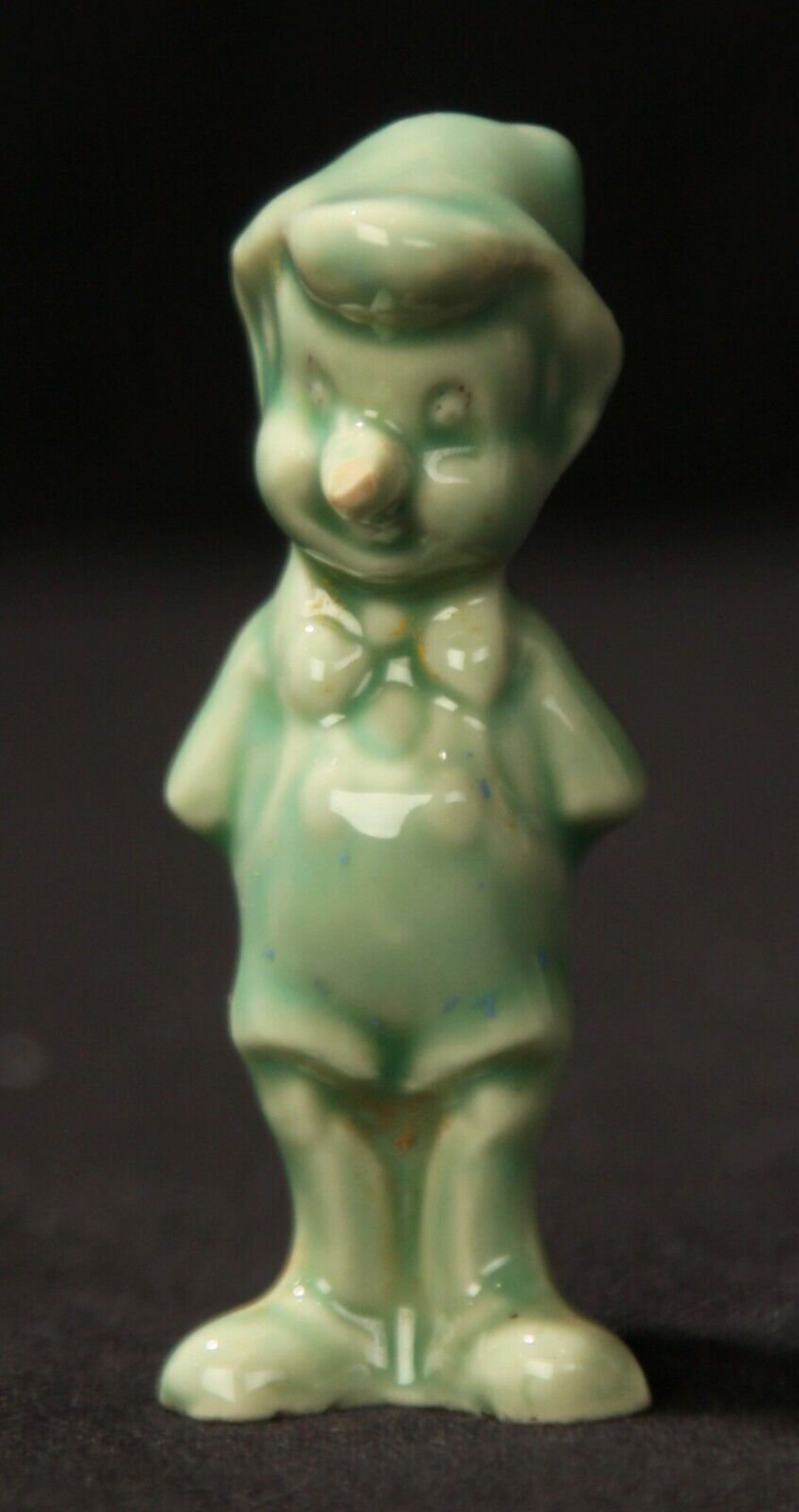 Vintage 1940s Disney Pinocchio Green Glaze National Porcelain Figurine ...