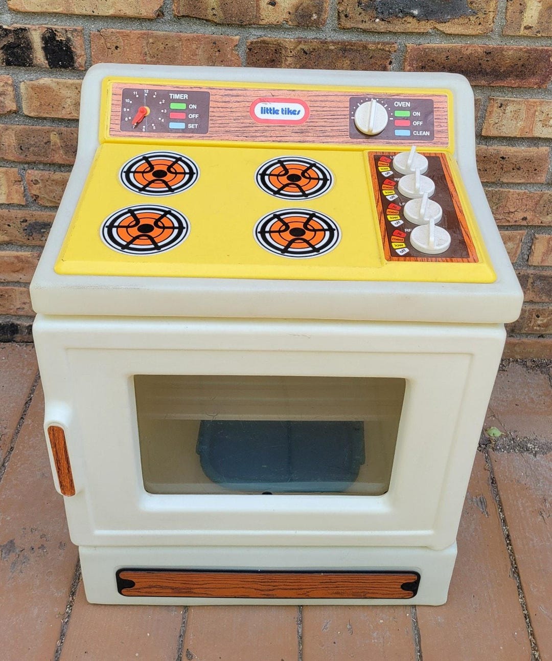 Vintage 1980s Little Tikes Child Size Oven Stove Yellow - Etsy