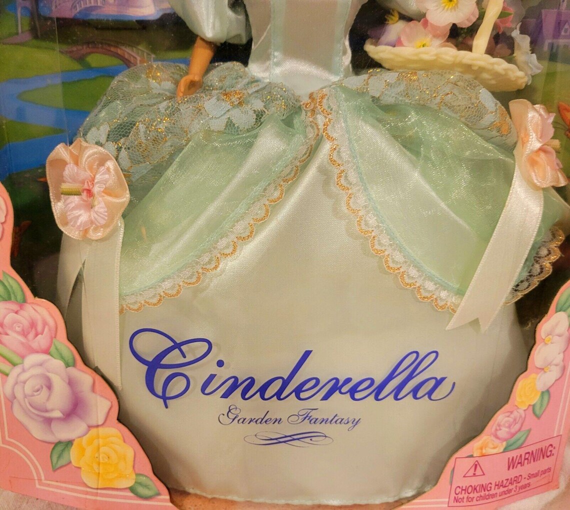 Vintage 1997 Cinderella Barbie Doll Clone Jakks Pacific Garden Fantasy ...