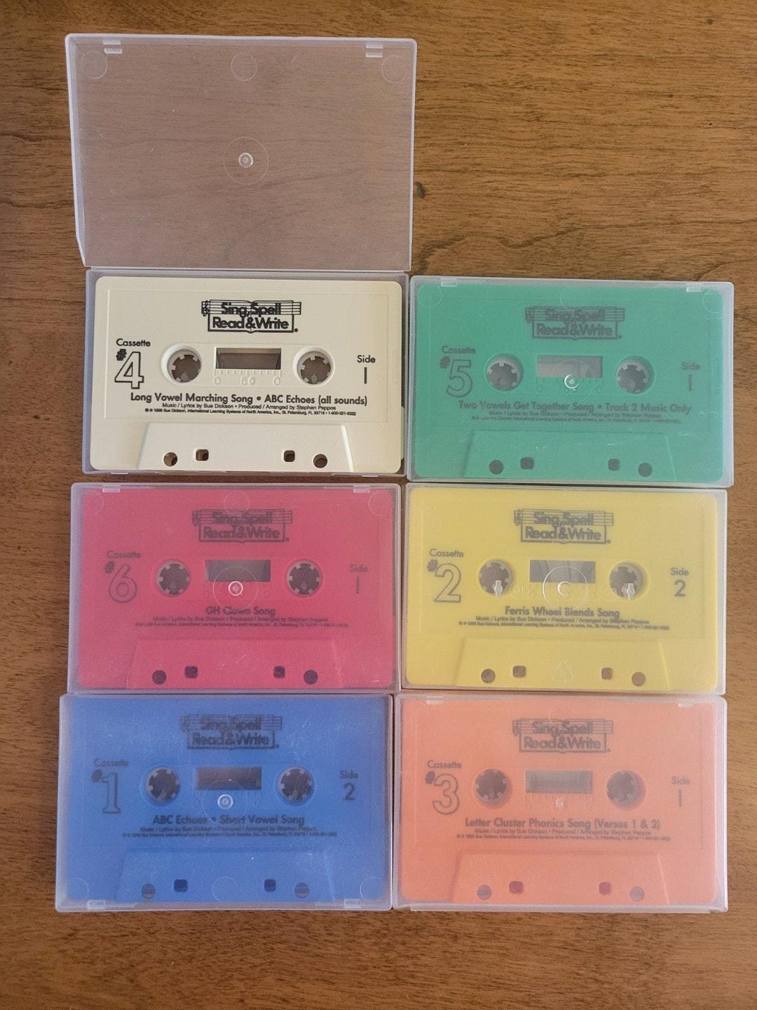 Sing Spell Read Write Level 1 Audio Cassette Tapes Set 1-6 W/ Cases - Etsy