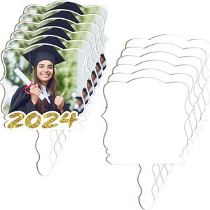 2 PK Large Graduation Sublimation MDF Fan, Handheld, Single Sided - Etsy