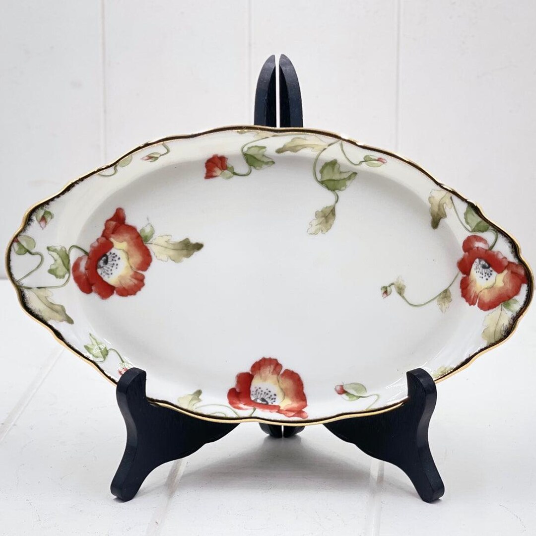 Vintage Royal Albert 100 Years Poppy Regal Bone China Tray New in Box ...
