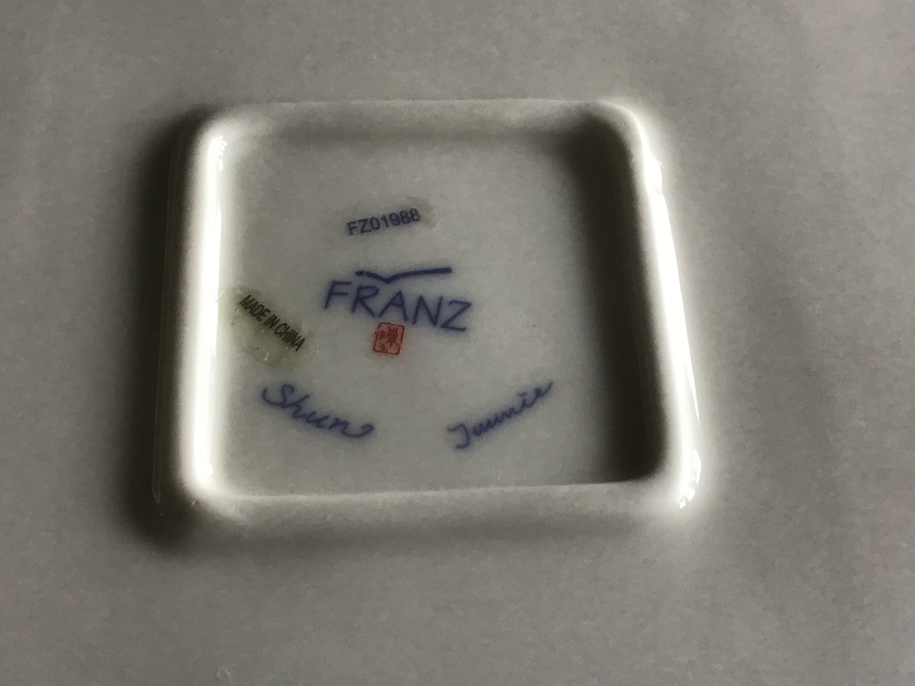 Vintage Franz Porcelain Square Poinsettia Collection Plate - Etsy