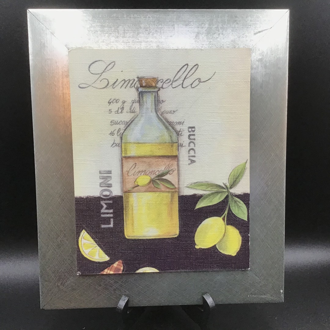 Vintage Picture Limoncello Themed Wall Artwork. Made in Canada in 2000 ...