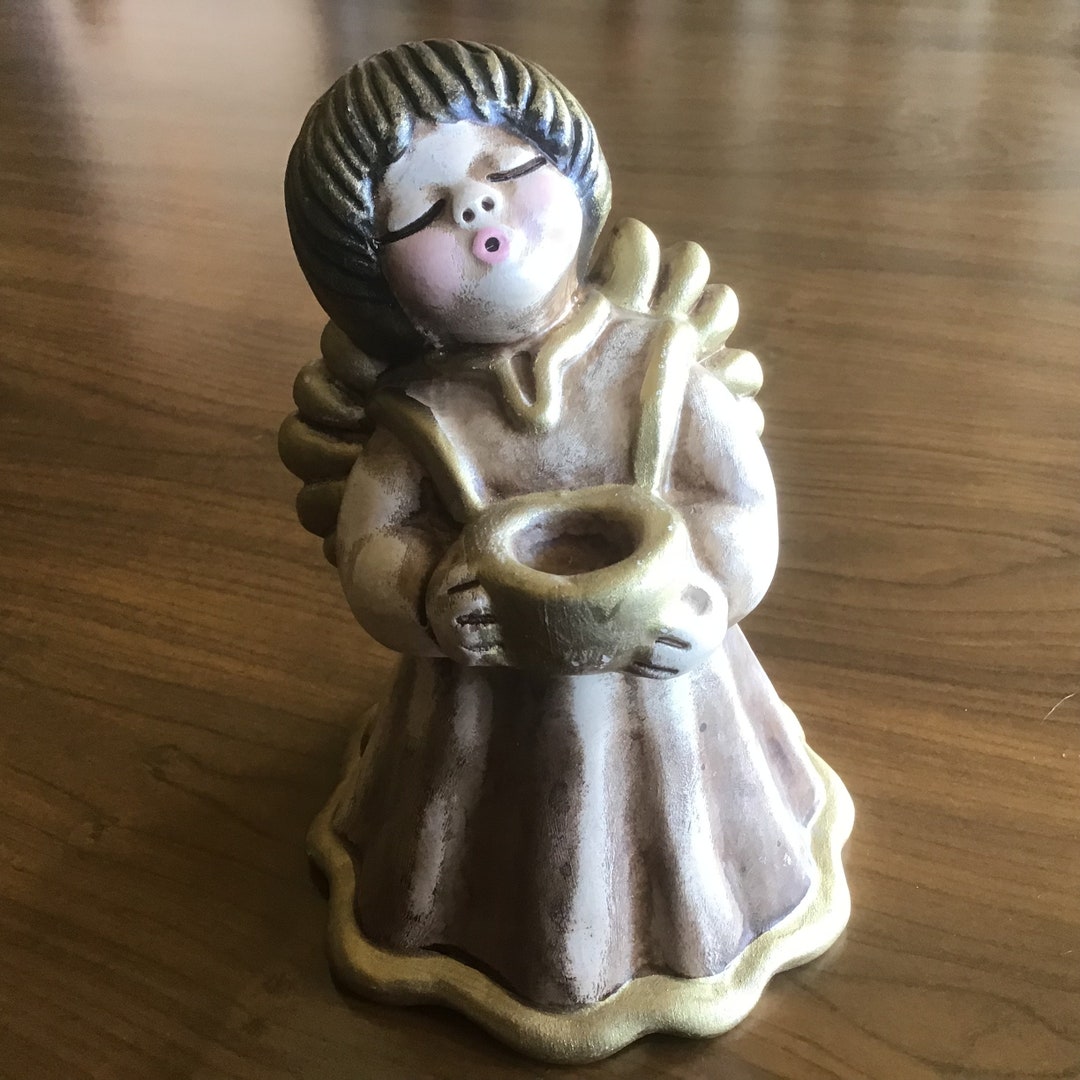 Thun Original Bozner Angel Singing Figurine Candle Holder Made in ...