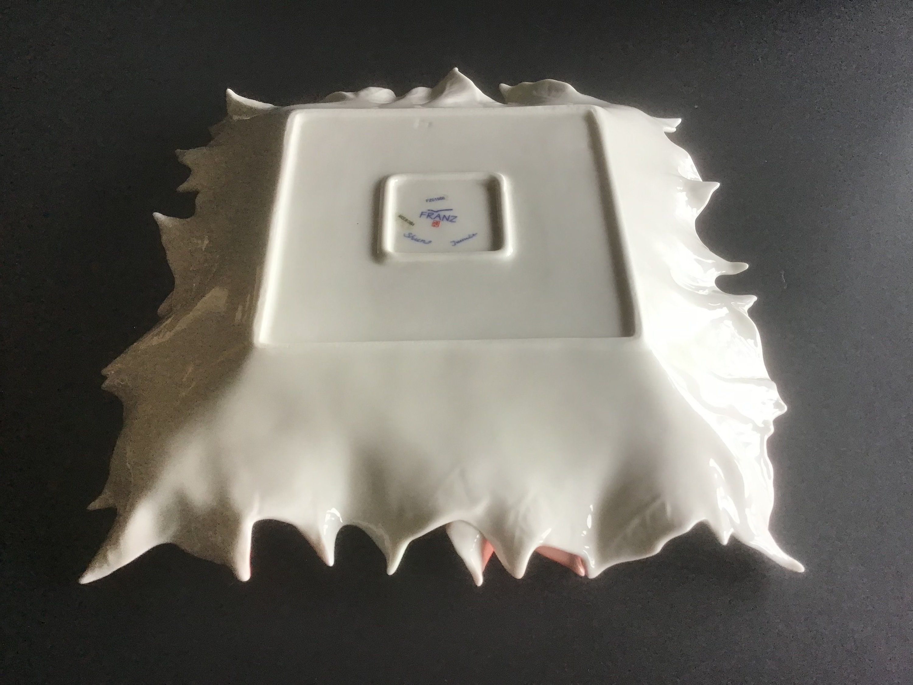 Vintage Franz Porcelain Square Poinsettia Collection Plate - Etsy