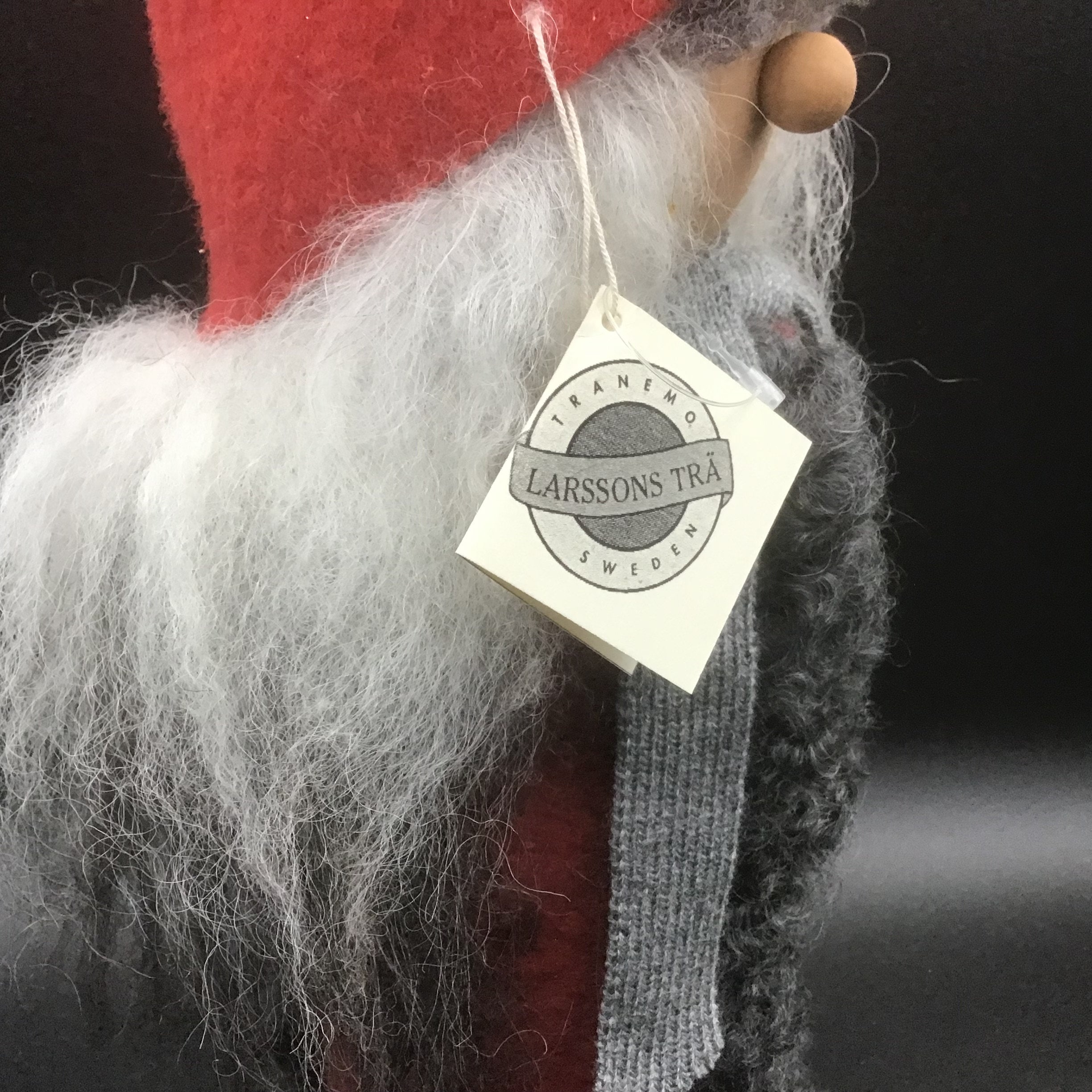 Vintage Tall Santa Figure Larssons Tra Christmas Tomte Wood 15.5 Santa ...
