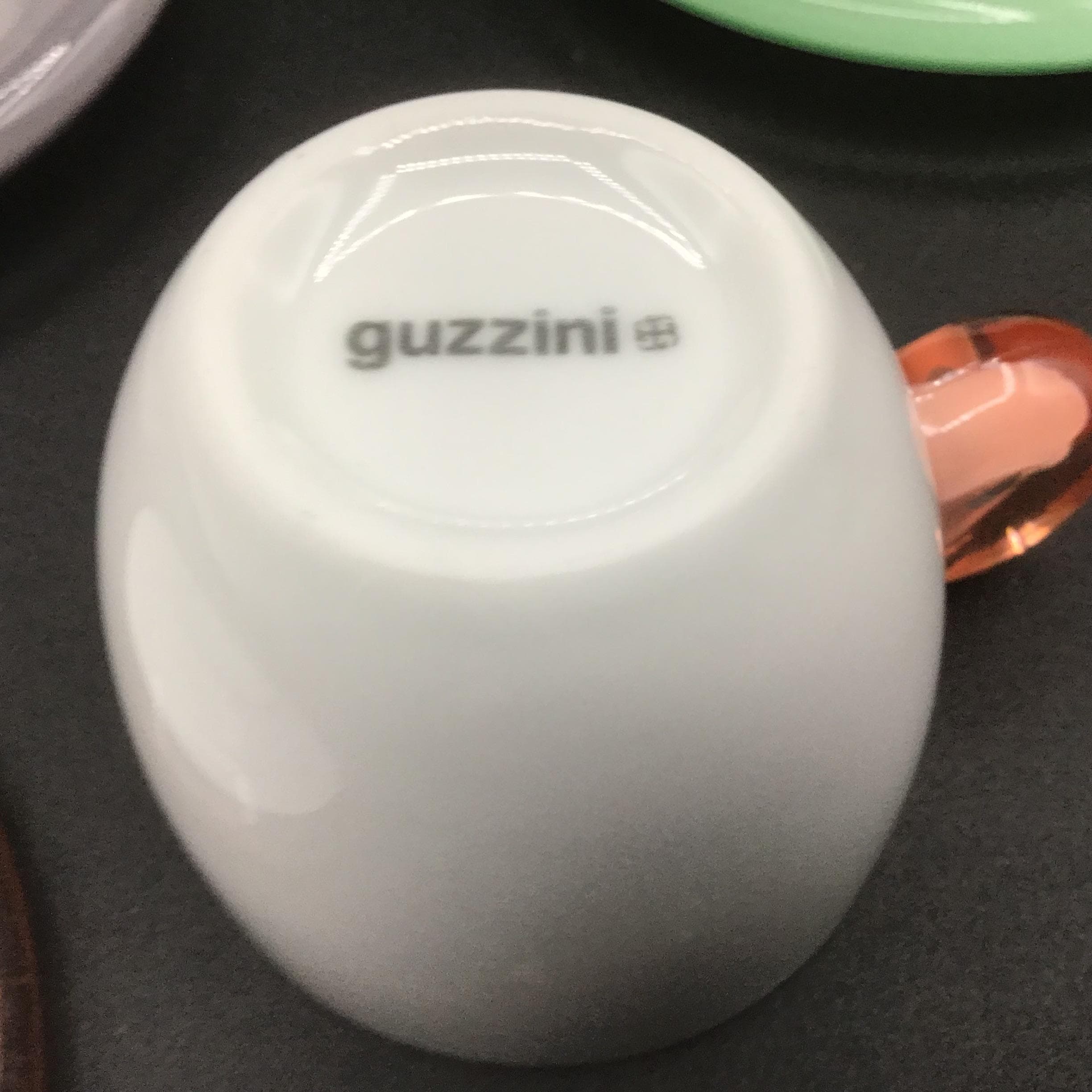 Italian Set of 6 Espresso Cups With Saucers, Plastic/porcelain. Guzzini ...