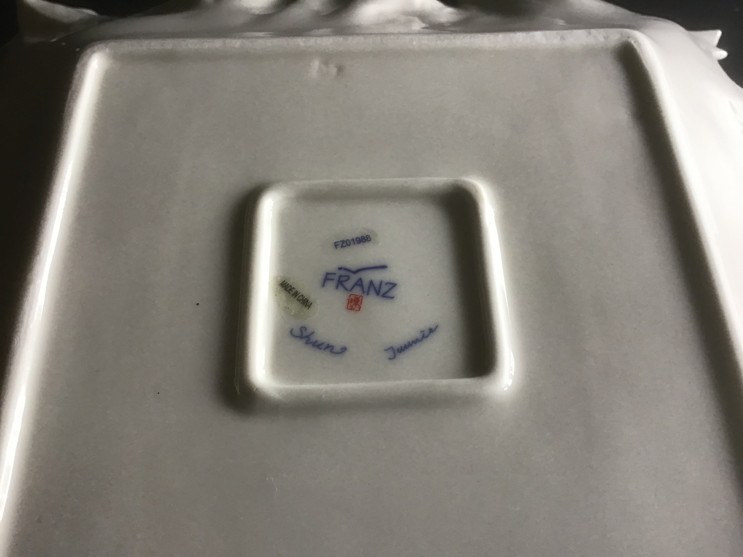 Vintage Franz Porcelain Square Poinsettia Collection Plate - Etsy