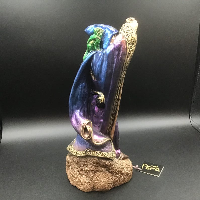 Windstone Editions Large Peacock Wizard by M. Peña. Made in California ...