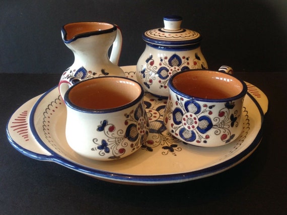 Vintage Italian Pottery Espresso Coffee Set Rastelli Torgiano - Etsy