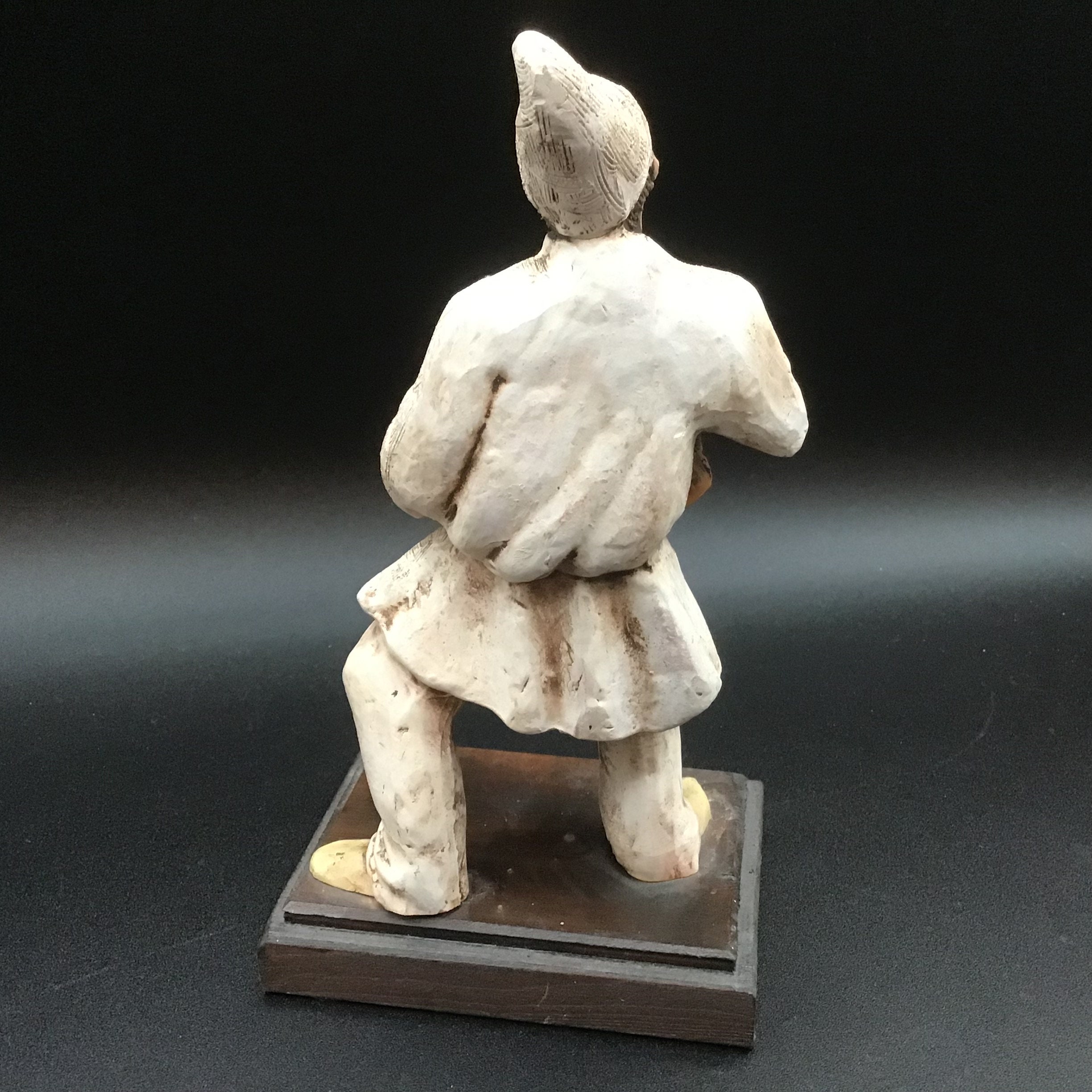 Vintage Statue Pulcinella Neapolitan Figurine Drinking Wine Made of ...