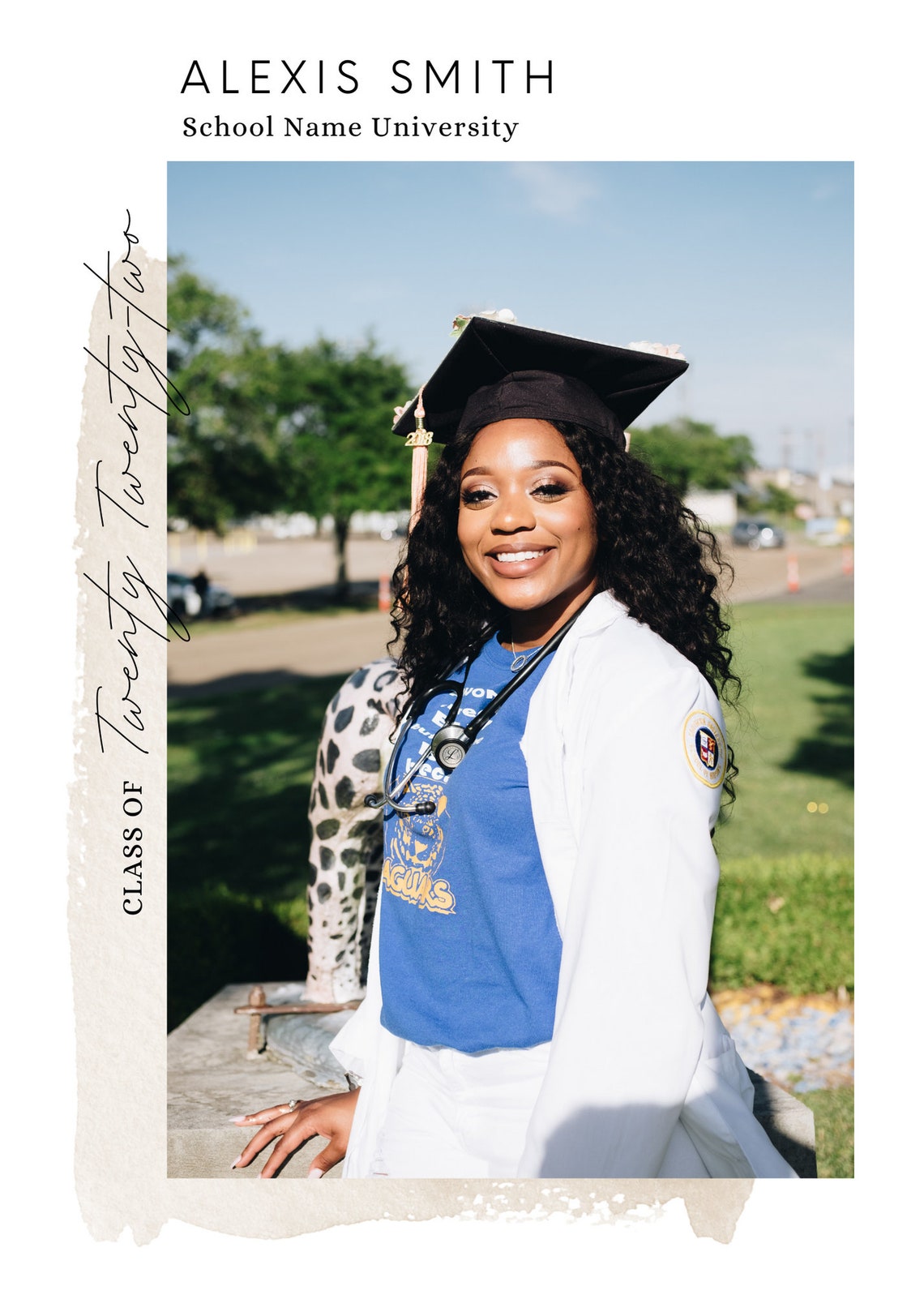 Double Sided Graduation Invitation Cards Grad Invite - Etsy