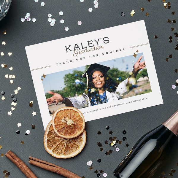 Thank You for Attending Graduation - Etsy