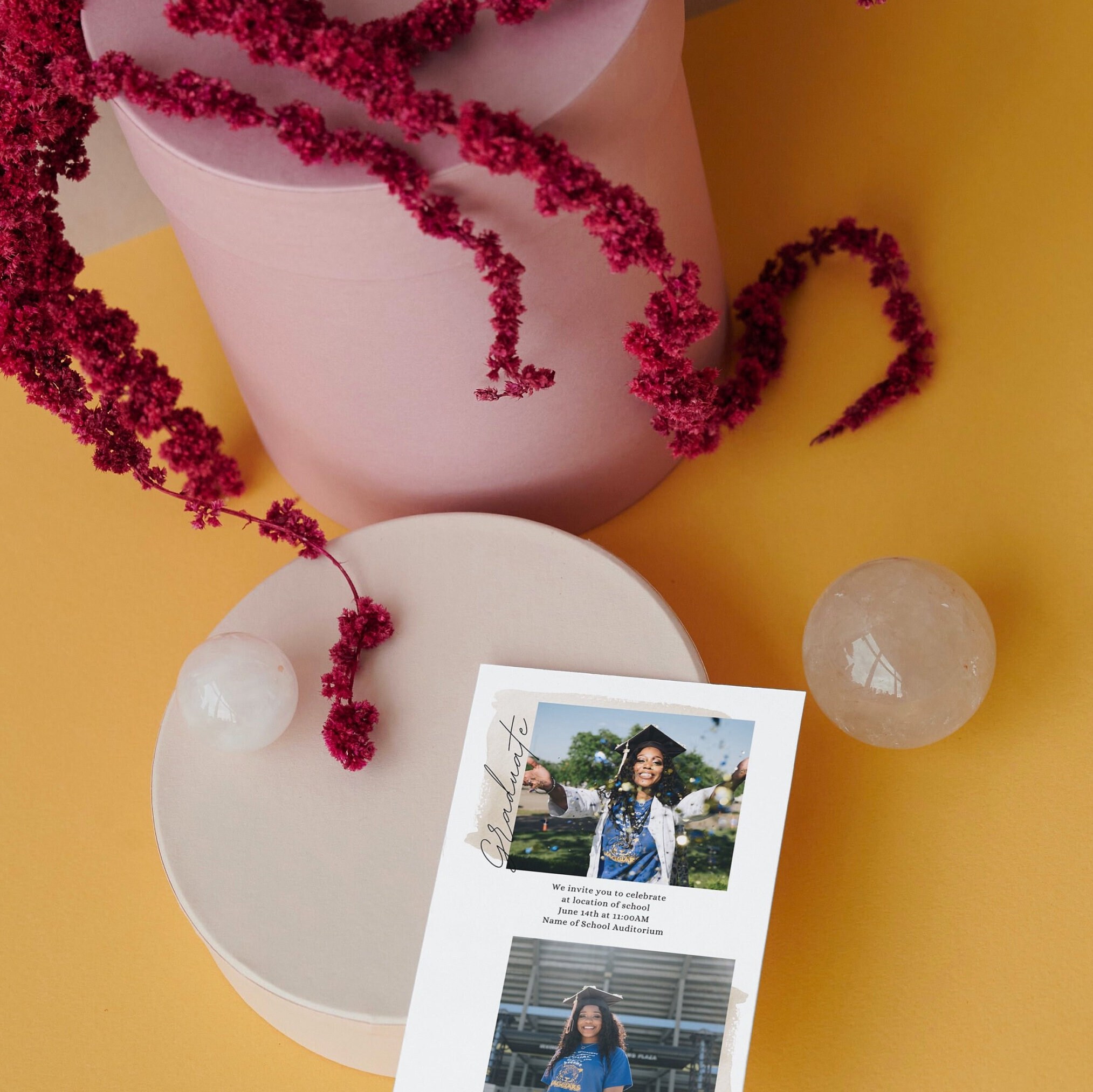 Double Sided Graduation Invitation Cards Grad Invite - Etsy