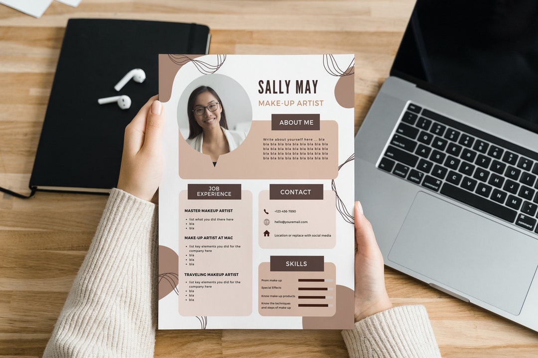 Minimalist Brown Resume Template | Creative Simple Resume Template ...