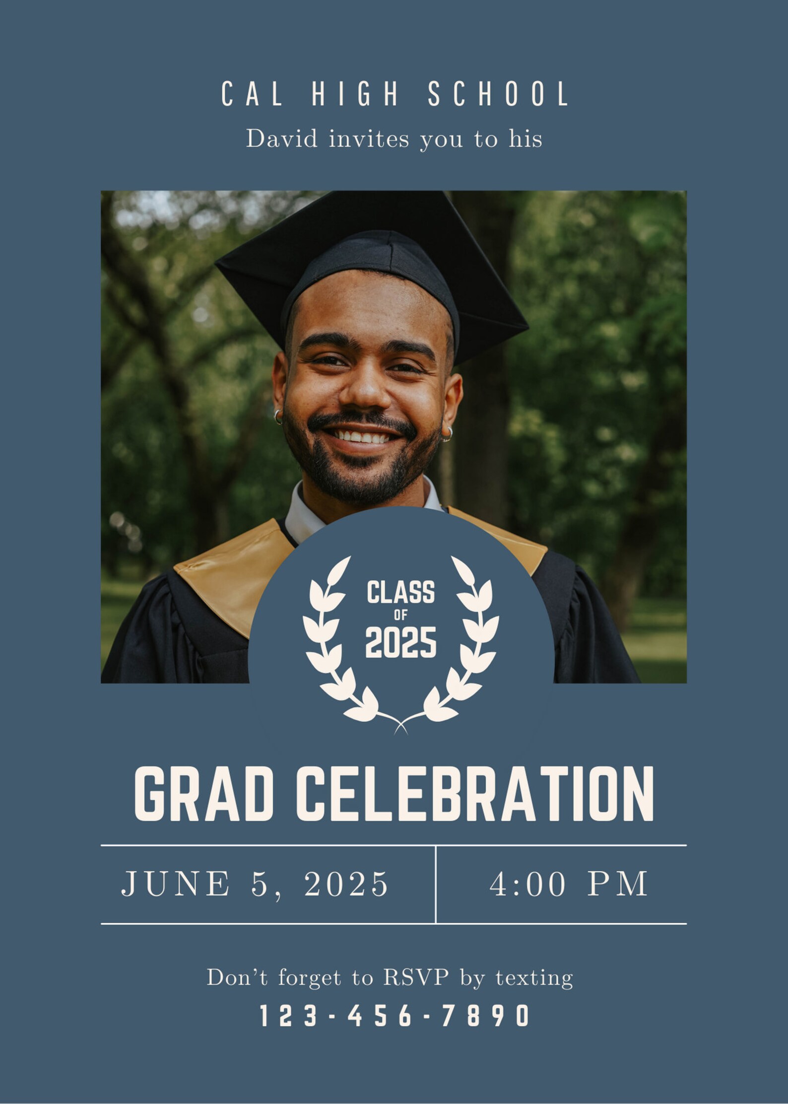 Graduation Invitation | Graduation Card Template | Editable Grad Party ...
