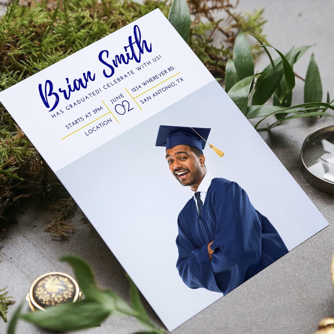 Graduation Ceremony Invitation Graduation Invitation Graduation Card ...