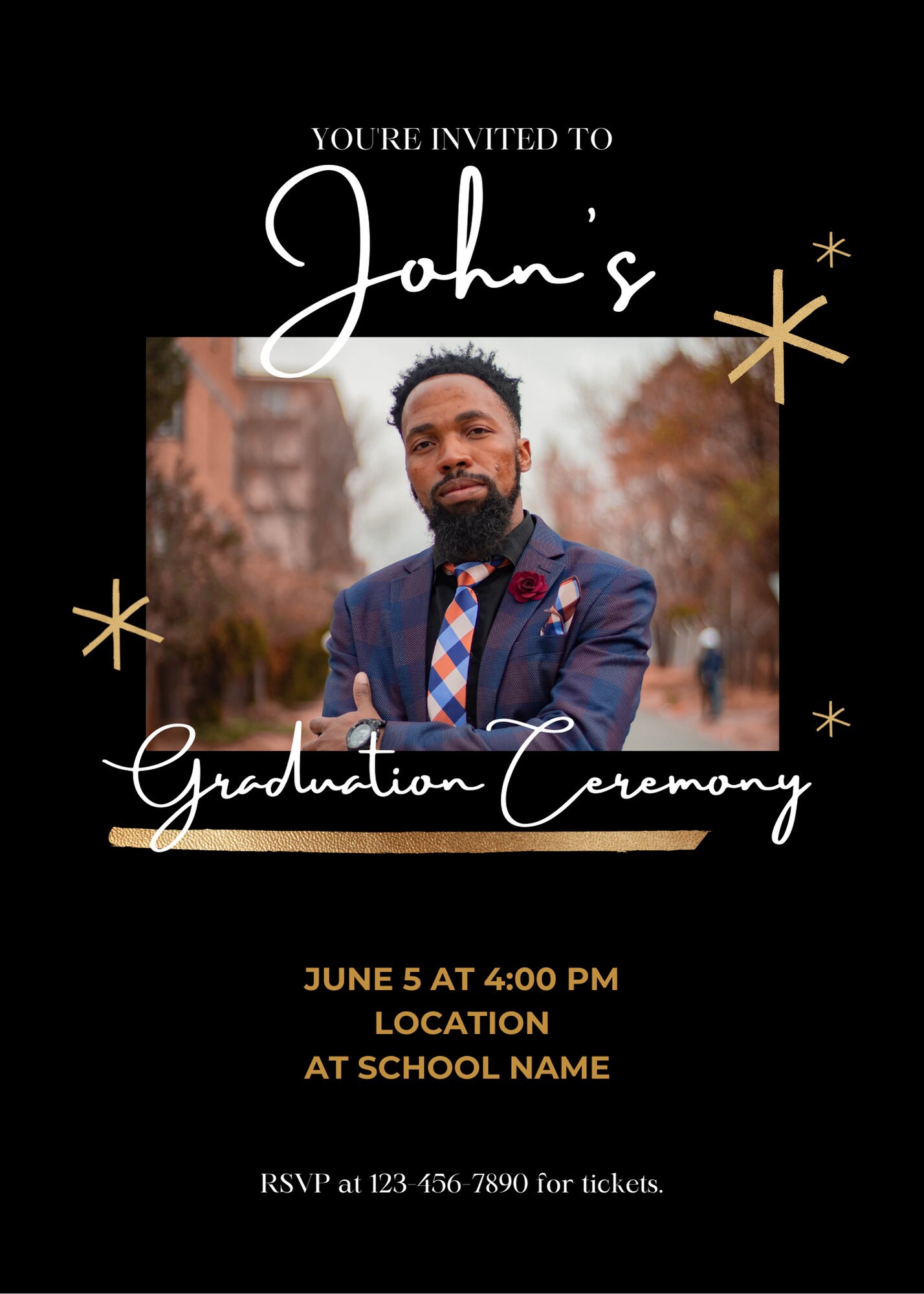 Graduation Invitation Card Graduation Ceremony Invitation Graduation ...