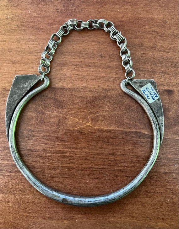 Antique Thailand Hmong Meo Hill Tribe Silver Torque N… - Gem