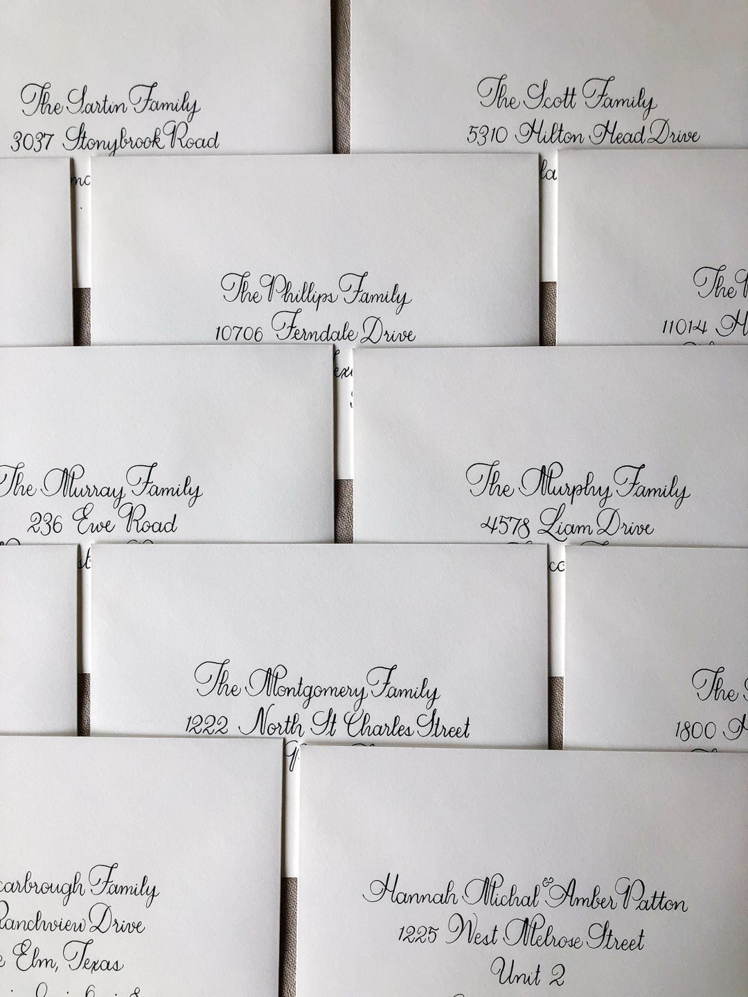 Classic Hand Lettered Envelope Addressing, Calligraphy Wedding ...