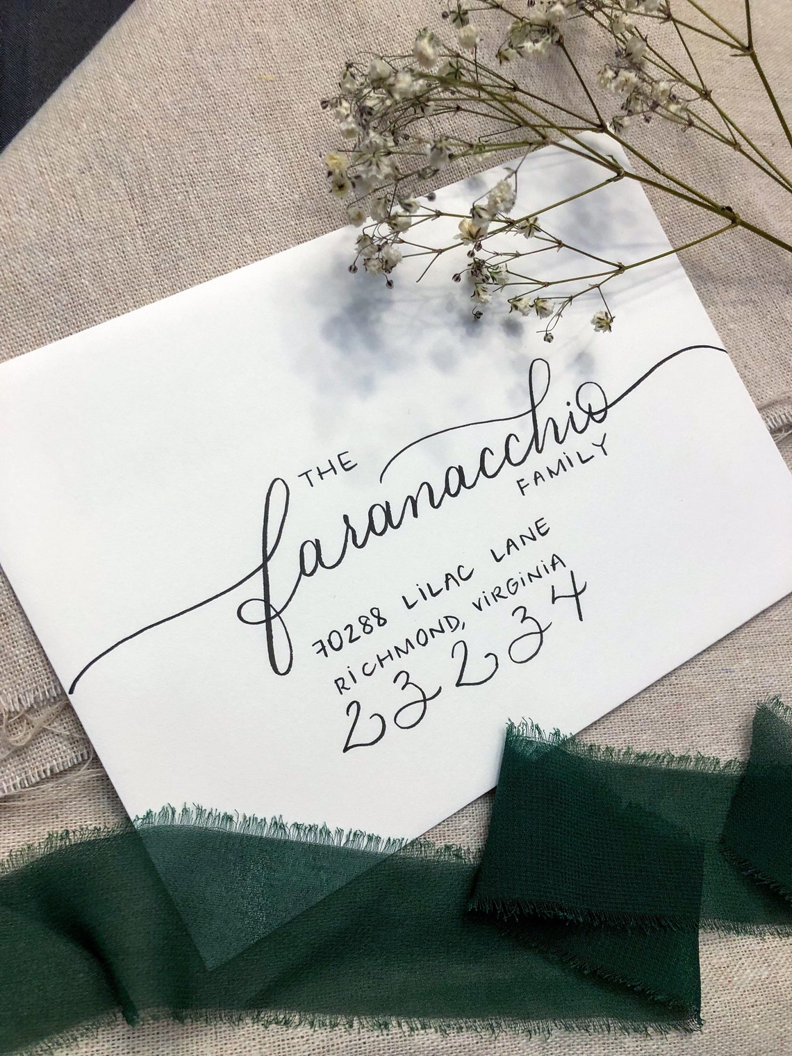Calligraphed Envelopes, “venezia” Font, Hand Lettered Envelope ...