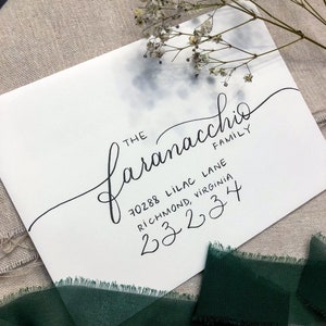 Calligraphed Envelopes, “venezia” Font, Hand Lettered Envelope ...