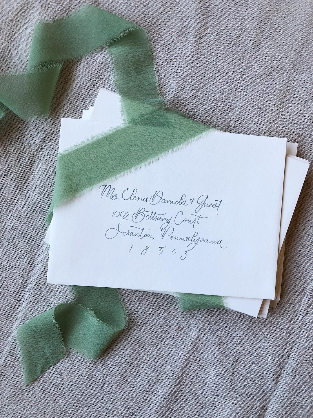 Modern Hand Lettered Envelope Addressing, “toscana” Font, Calligraphy ...