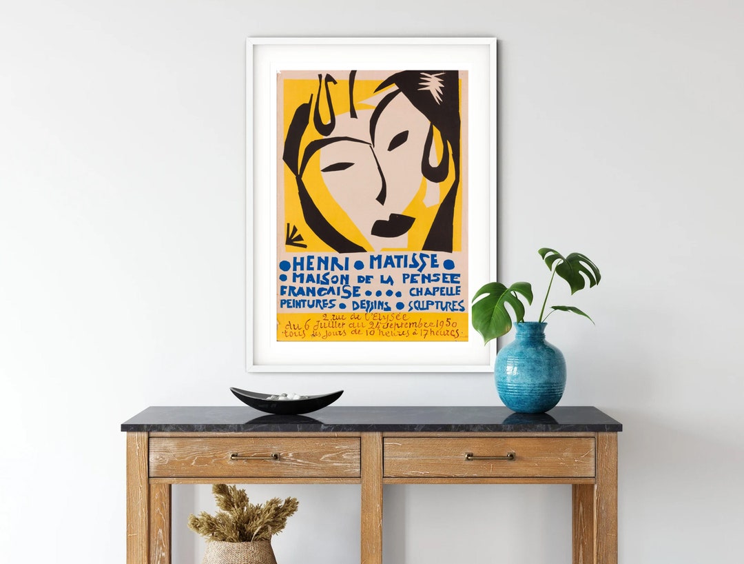 Henri Matisse Affiche de lexposition dart, Maison de la Pensee ...