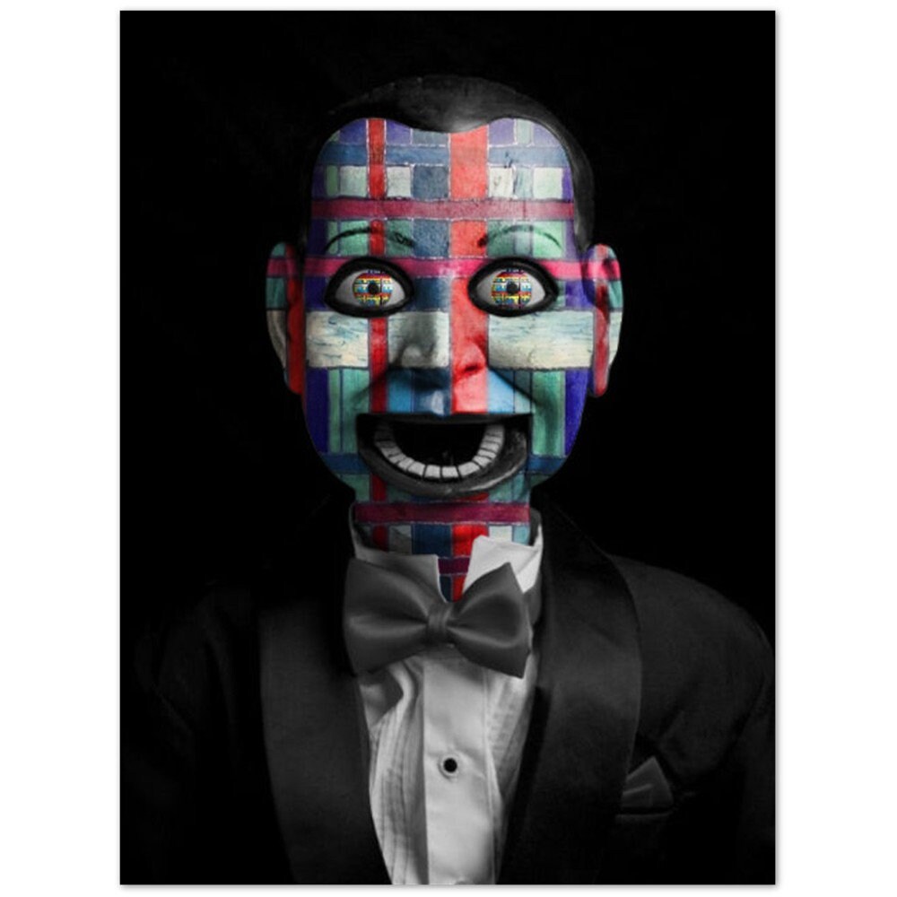 Scary Puppet Titled puppet Print by Artist John Donlon, Abstract Art ...