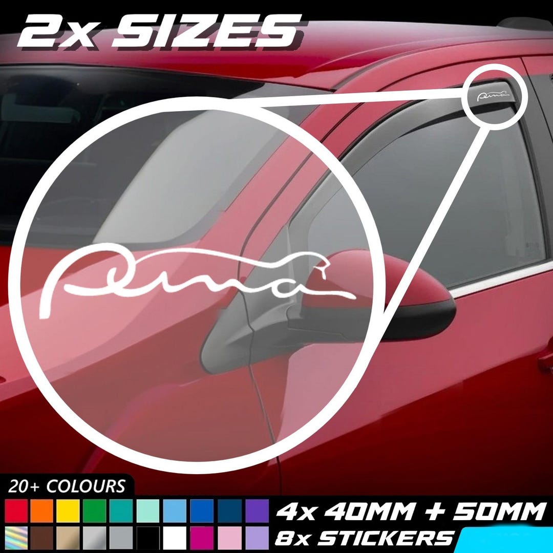 PUMA Vinyl Decal Sticker 2 Sizes Car Window Bumper Livery Graphics Pack ...