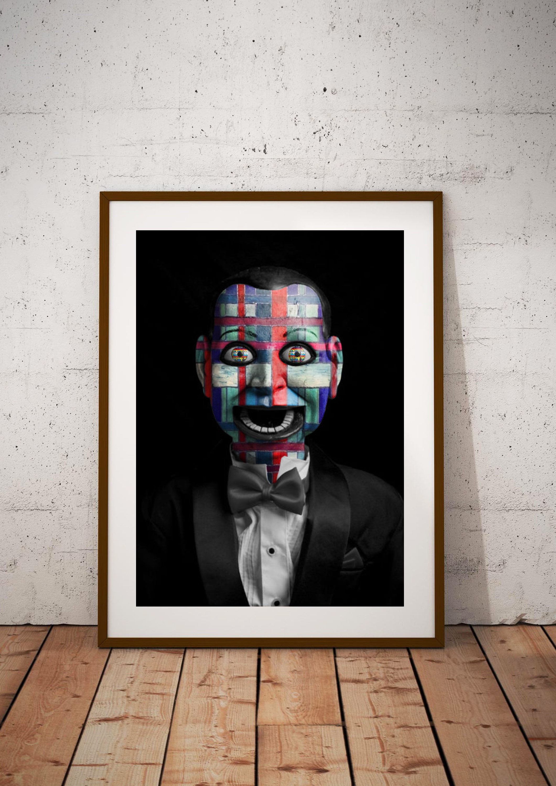 Scary Puppet Titled puppet Print by Artist John Donlon, Abstract Art ...