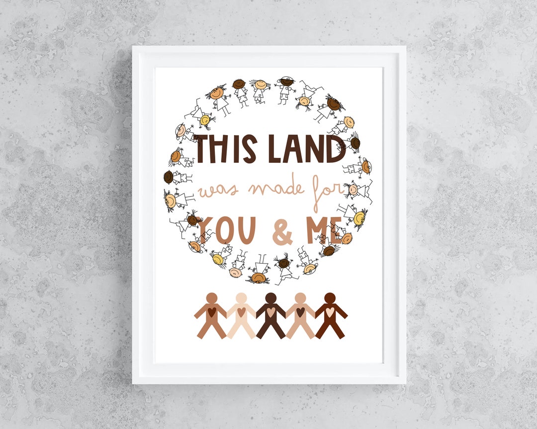Inclusive Classroom Art,diversity Poster,human Equality Art, Kids Wall ...