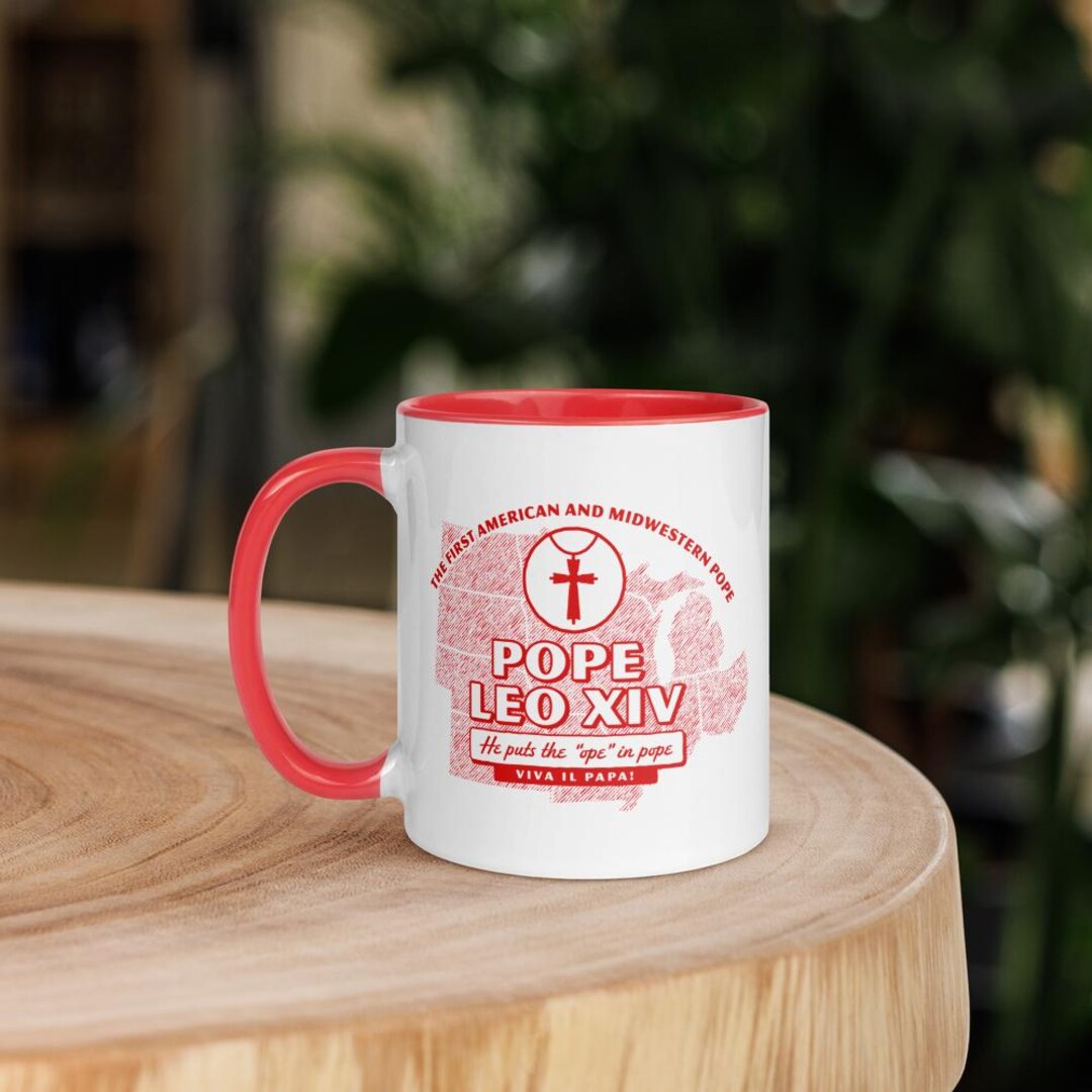 New Pope Leo XIV Mug, Midwesterner Coffee Mug, Catholic Gift, Catholic ...