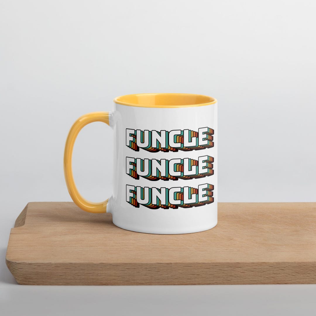 Funcle Retro Coffee Mug, Fun Uncle Gift, Vintage Look Uncle Coffee Cup ...