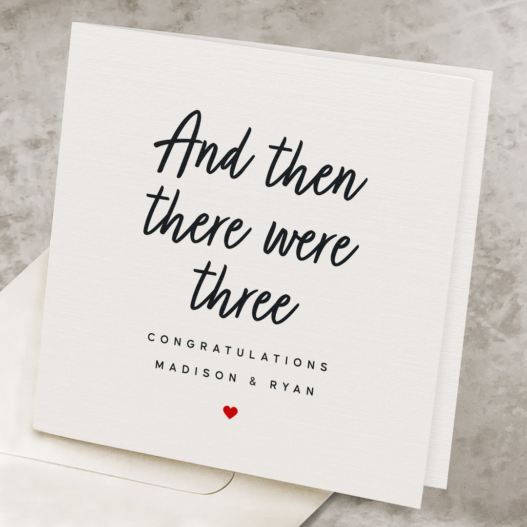 3rd Baby Congratulations Card, Third Child Congratulations Gift, 3 ...