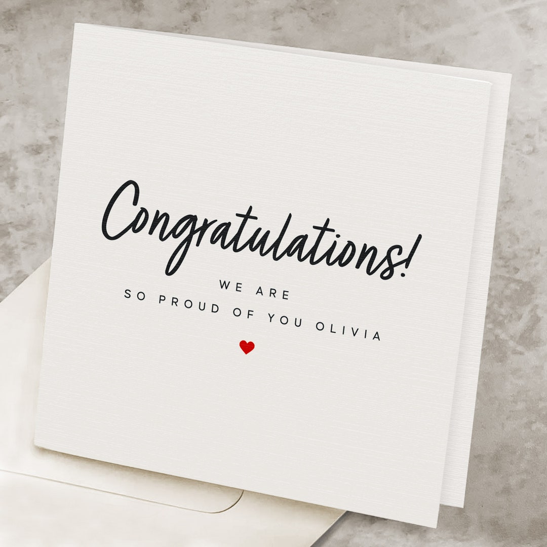 Personalized Graduation Card, High School Graduation Card, Graduation ...