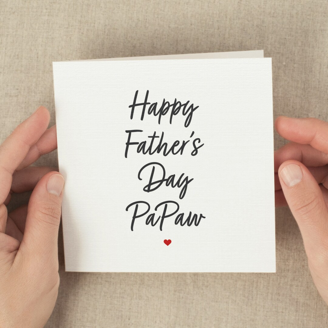 Papaw Fathers Day Card, Happy Father's Day Papaw, Father's Day Card to ...