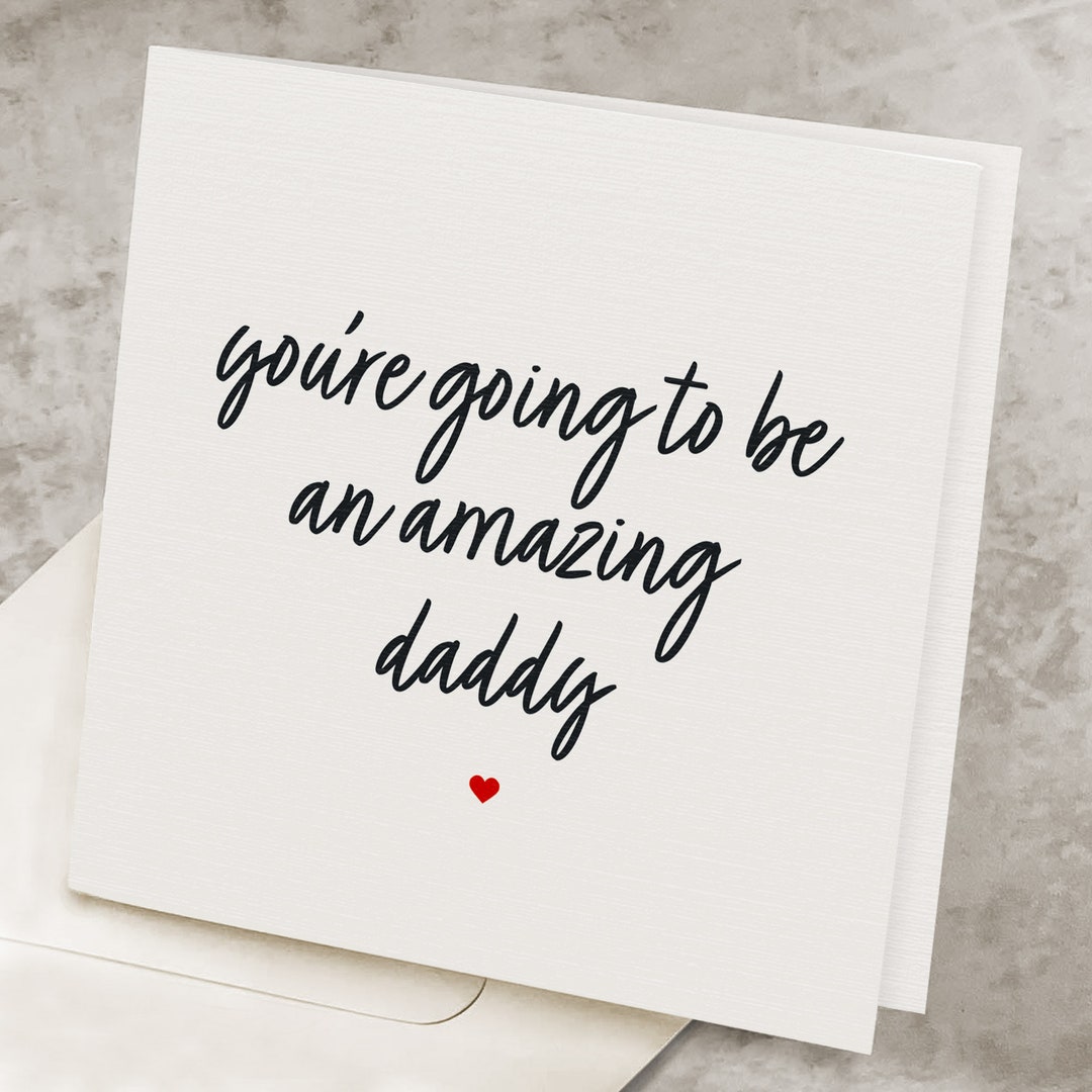 New Dad Pregnancy Congratulations Card, First Baby, New Father Gift ...