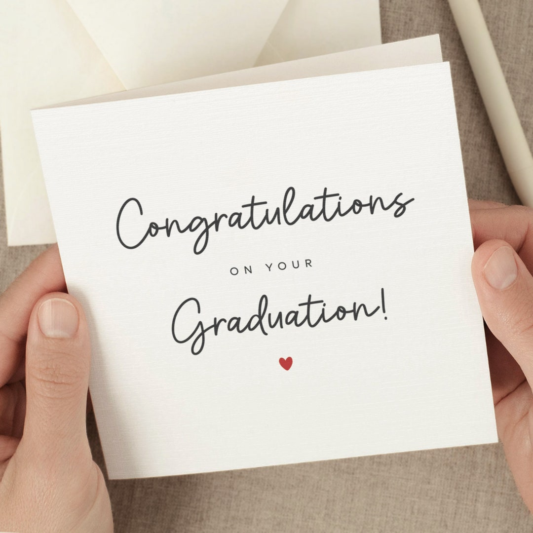 Graduation Card Congratulations Grad Card for Her for Him Middle School ...