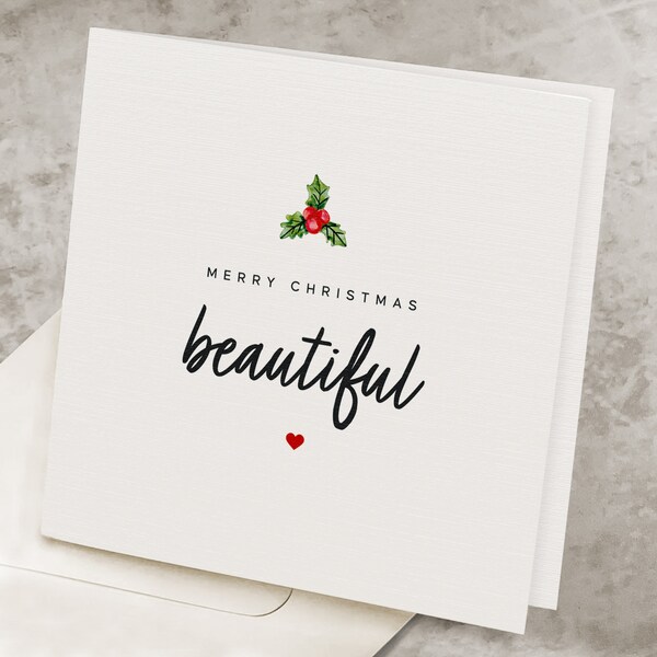 Love Christmas Card - Etsy