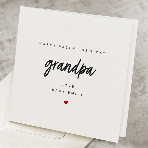 Happy Valentines Day Grandma and Grandpa Card - Etsy