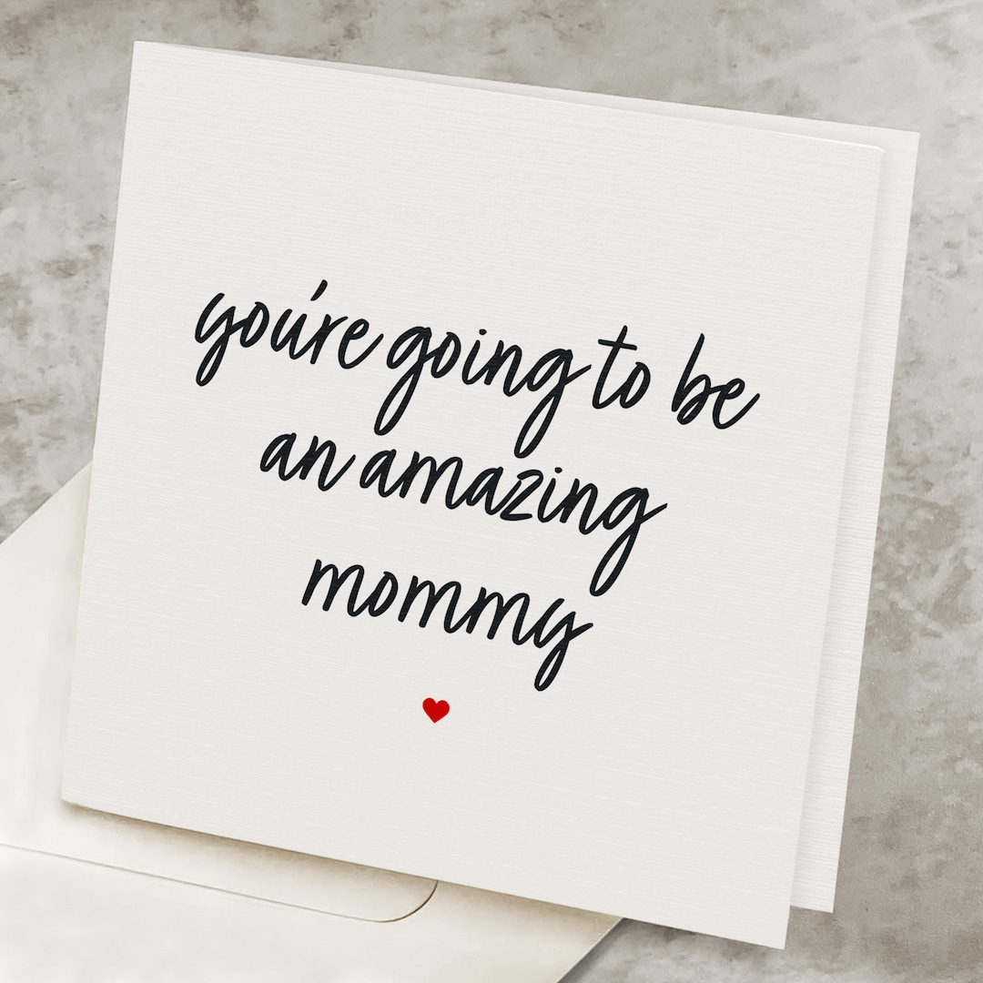New Mom Congratulations Card, First Baby, New Mother Gift, 1st Child ...
