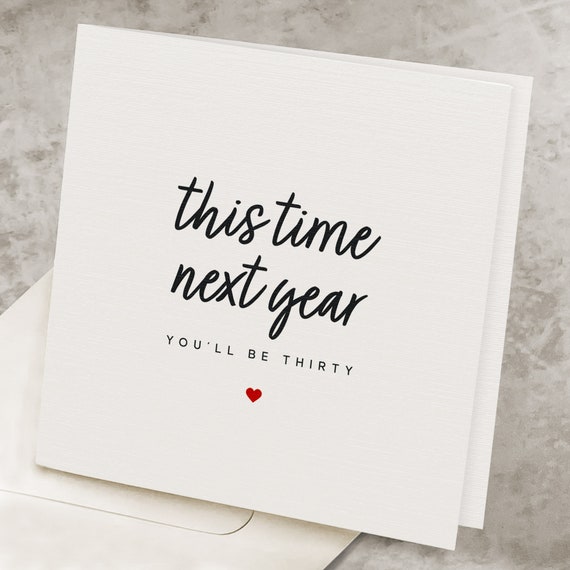 Funny 29th Birthday Card for Him for Her 29 Year Birthday - Etsy