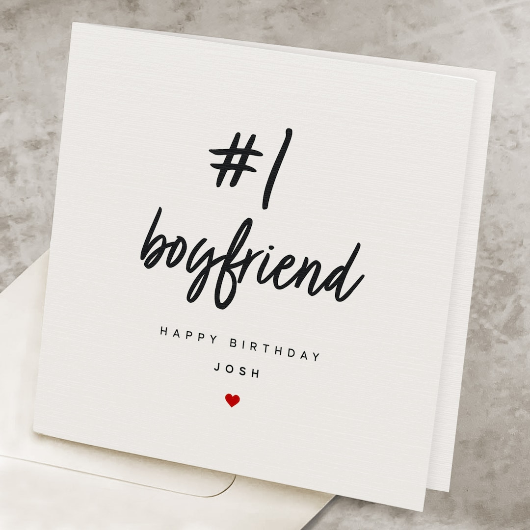 Best Boyfriend Birthday Card, Romantic Birthday Card for Boyfriend ...