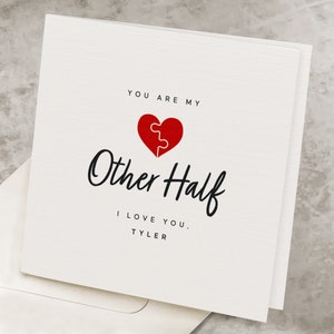Husband Valentines Day Card, Happy Valentine's Day Card for Boyfriend ...