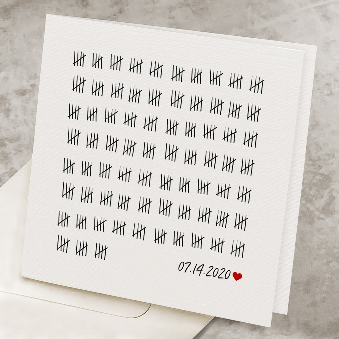 Personalized 1st Anniversary Card, for Him, Husband, Cute First ...